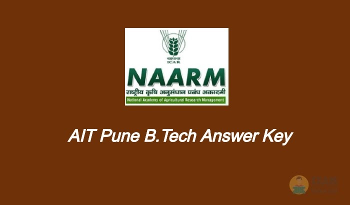 AIT Pune B.Tech Answer Key 2020 - Download AIT Entrance Test Solutions PDF